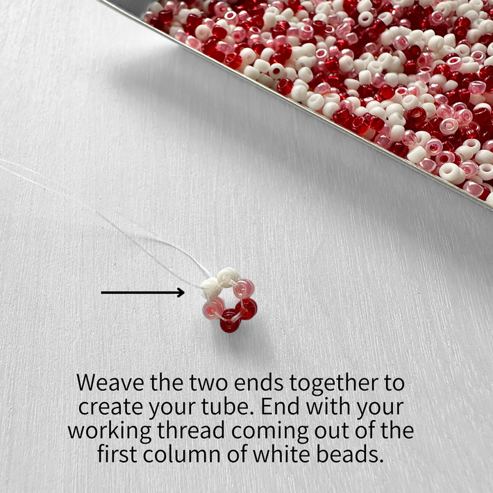 Free Candy Cane Beading Tutorial | The Bead Mix