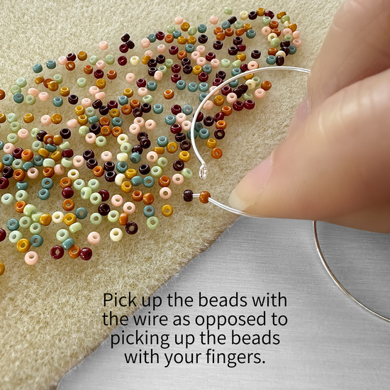 How to Make Beaded Hoop Earrings Free Tutorial | The Bead Mix