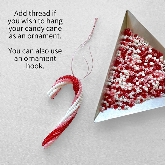 Free Candy Cane Beading Tutorial | The Bead Mix