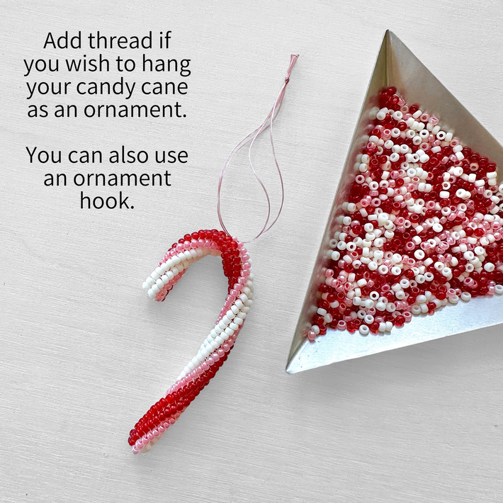 Free Candy Cane Beading Tutorial | The Bead Mix