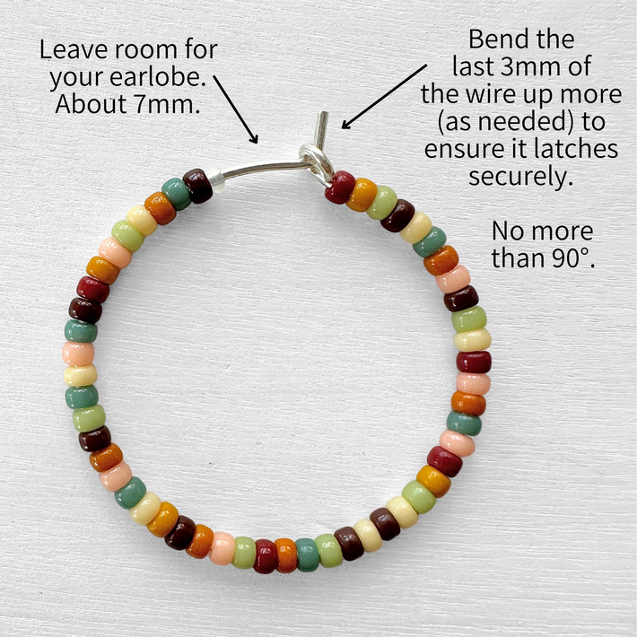 How to Make Beaded Hoop Earrings Free Tutorial | The Bead Mix