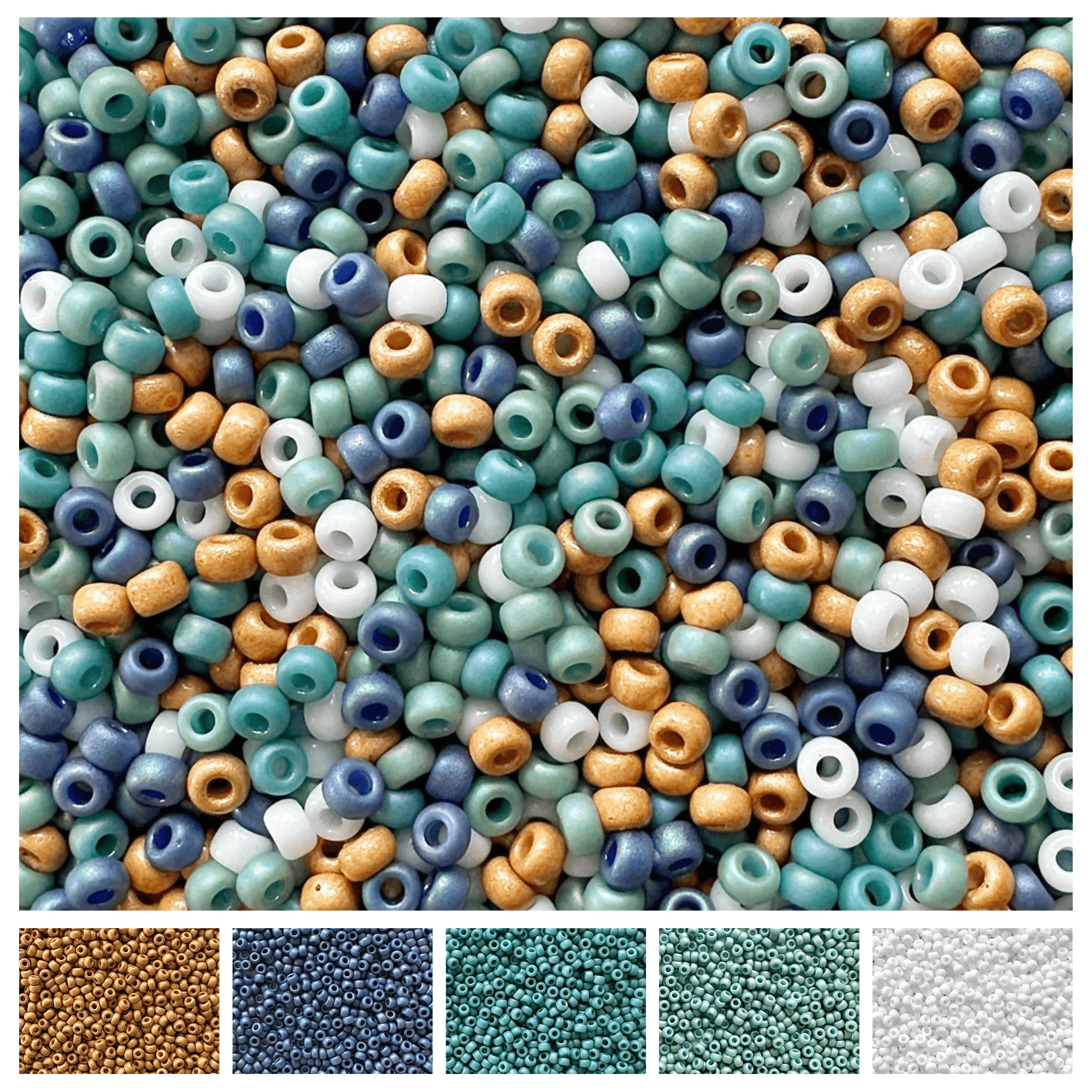 Ocean Miyuki Bead Mix Recipe & Palette | The Bead Mix